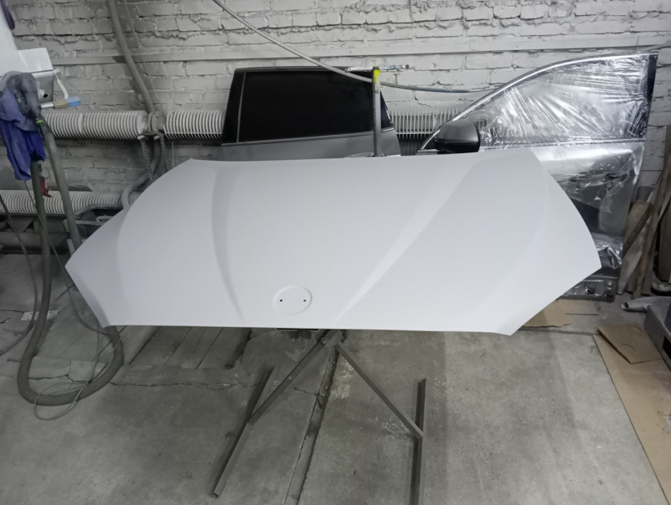 Покраска передка, бампер, крыло левое, капот, дверь левая. — BMW X1 ...