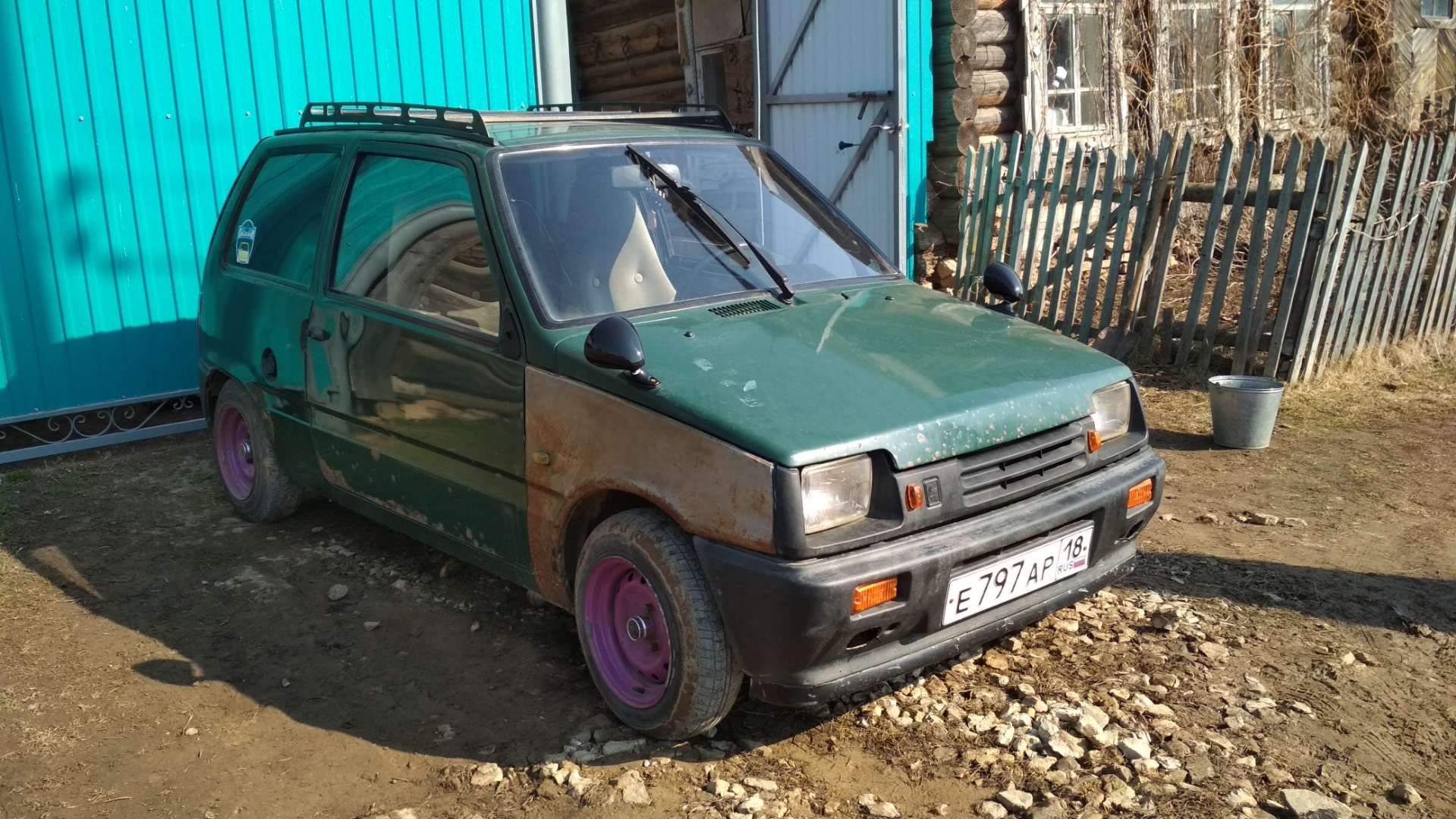 Багажник на крышу — Lada 1111 Ока, 0,7 л, 2003 года | стайлинг | DRIVE2