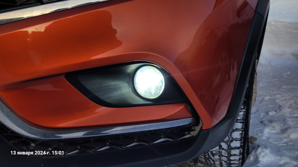 LED лампы в штатные ПТФ Лада Веста — Lada Vesta SW Cross (1G), 1,6 л ...