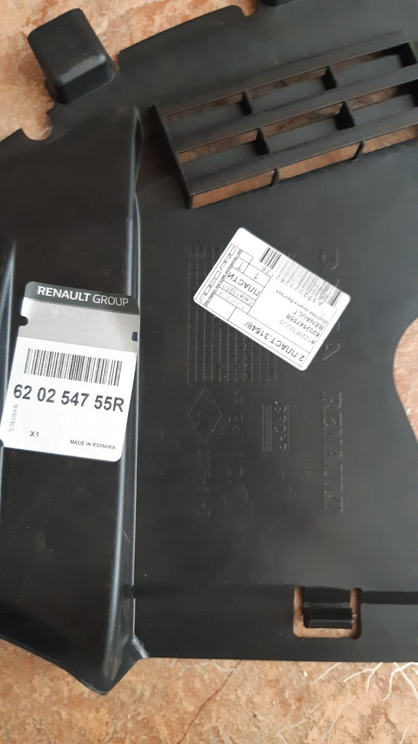 620254755R Дефлектор ниж л бампера пер RENAULT | Запчасти на DRIVE2