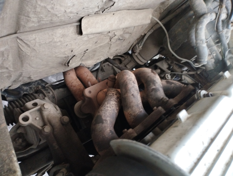 Ремонт приемной трубы.Замена площадки с двумя гофрами. — Volkswagen ...