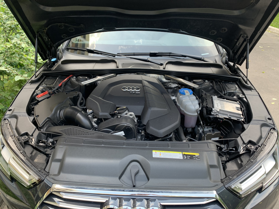 #1 Тюнинг года. Подкапотное пространство. — Audi A4 (B9), 1,4 л, 2016 ...