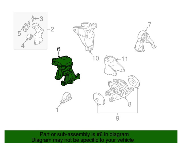 1091A093 Кронштейн переднего крепления двигателя Mitsubishi | Запчасти ...