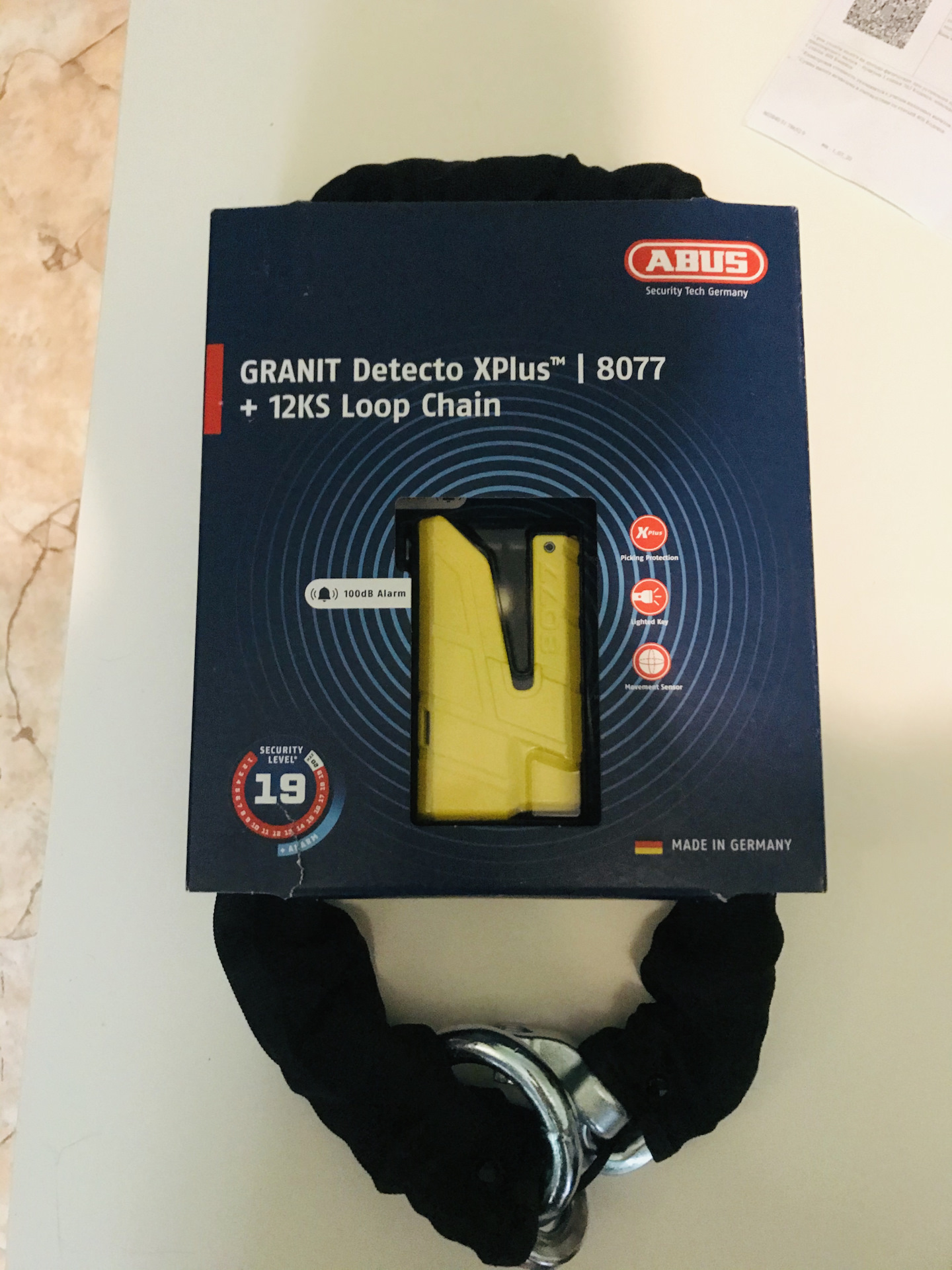 Противоугонка ABUS Granit detecto 8077 — Сообщество «Околоколесица ...