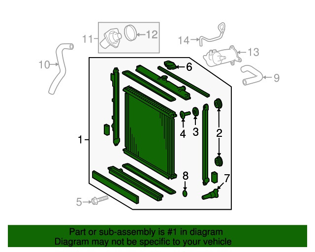 1640050380 Радиатор, охлаждение двигателя TOYOTA LEXUS | Запчасти на DRIVE2