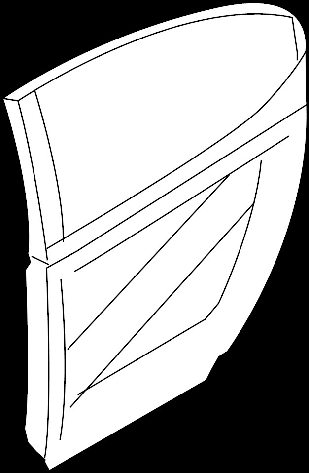 770043R100 Panel ASSY-REAR DOOR, RH. PANEL ASSY-RR DR RH KIA HYUNDAI ...