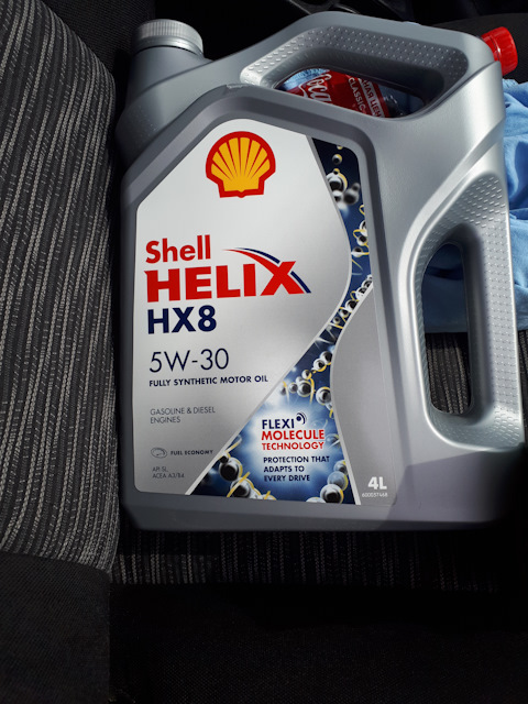 600037468 Моторное масло SHELL Helix HX8 5W30 SL 4л SHELL | Запчасти на DRIVE2