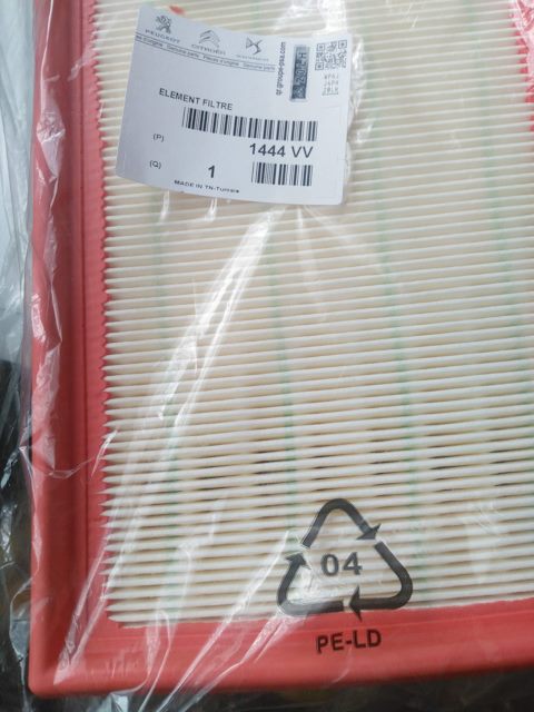 1444VV Фильтр воздушный Ulysse, Scudo, PSA 405,406,607,806, Expert ...