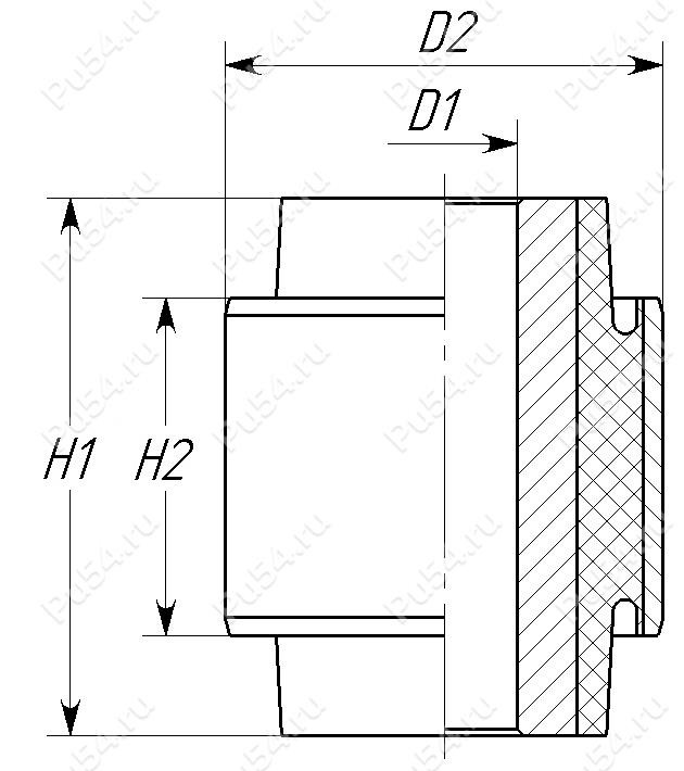 Сайлент задний переднего рычага Полиуретан — Daewoo Nubira II, 2 л ...