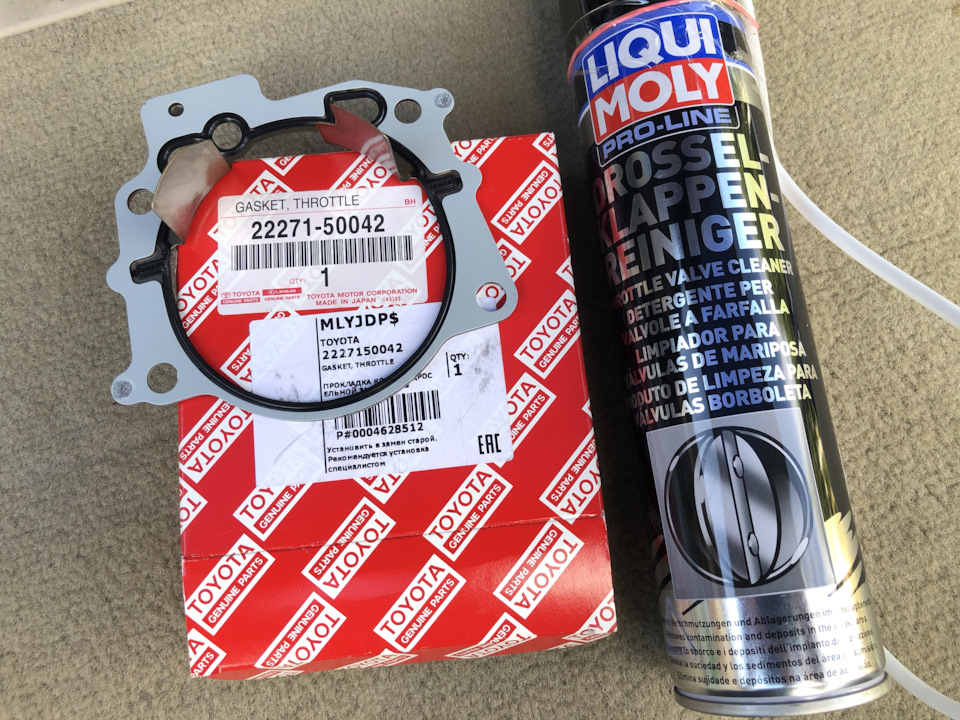 Замена прокладки дросельной заслонки. — Toyota Land Cruiser 100, 4,7 л ...