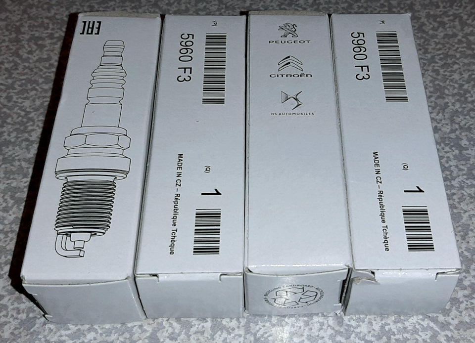 5960F3 Свеча зажигания Peugeot Citroen | Запчасти на DRIVE2