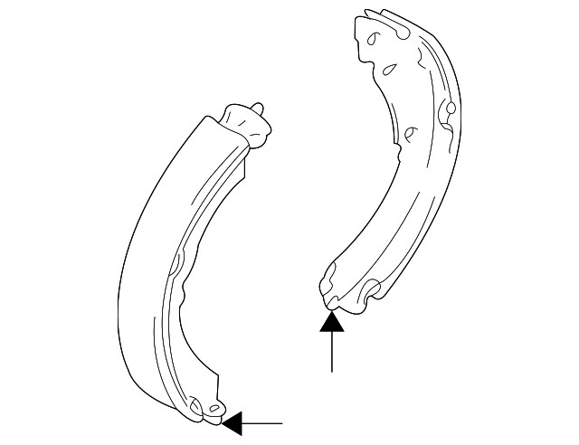 5830525A00 Колодки тормозные задние барабанные KIA HYUNDAI | Запчасти ...