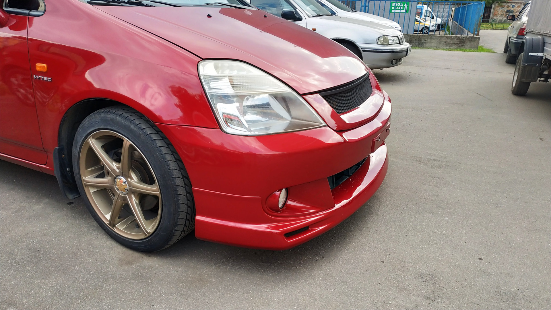 Рестайл бампер от RN5 часть 2 — Honda Stream (RN), 2 л, 2001 года ...