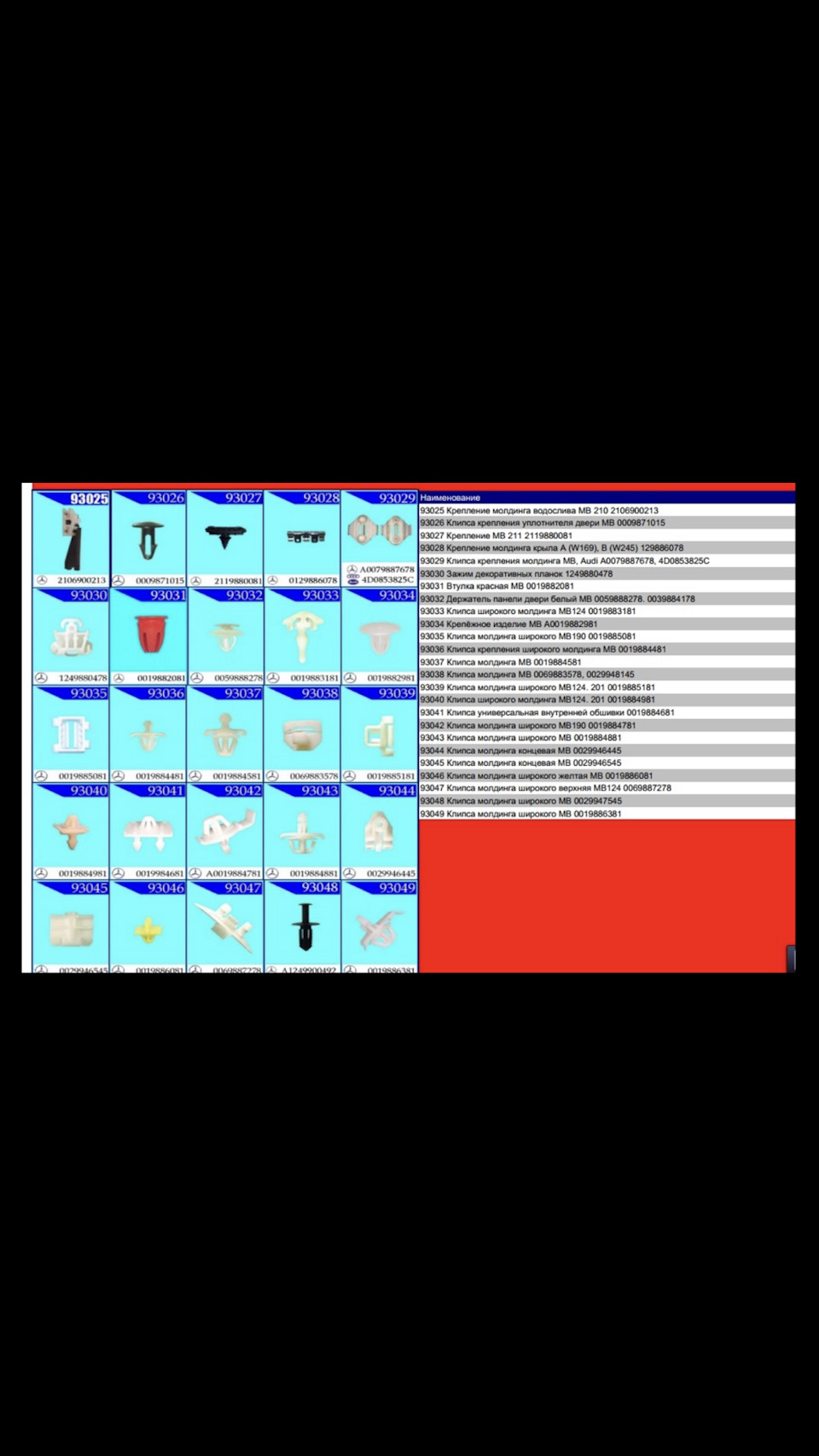 Все клипсы w124 — Mercedes-Benz E-Class (W124), 2,3 л, 1992 года ...