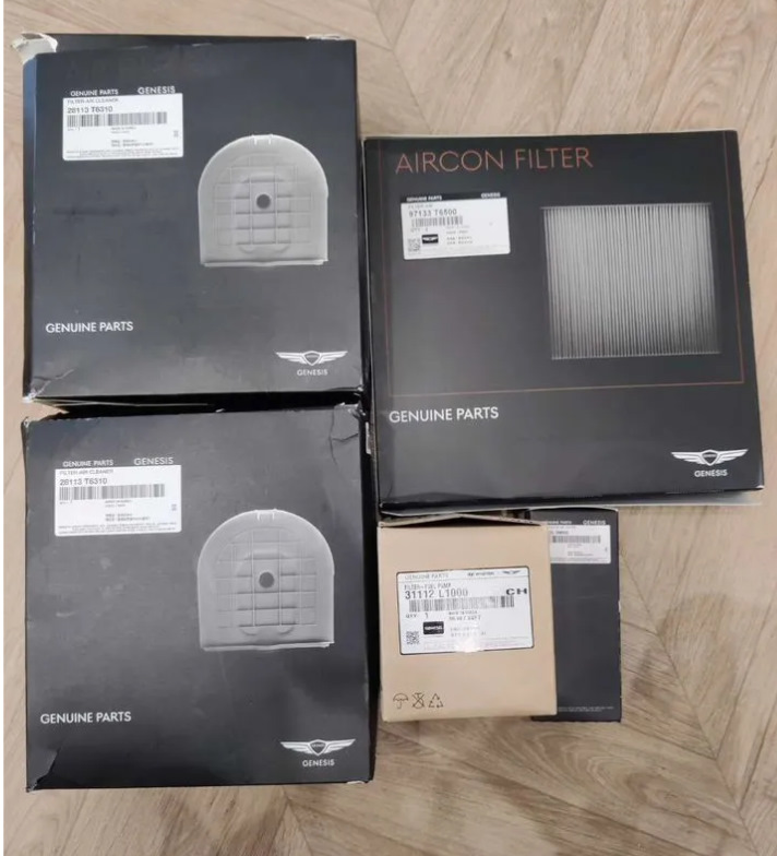 Комплект фильтров для ТО оригинал на Genesis GV80, Genesis G70, Genesis ...