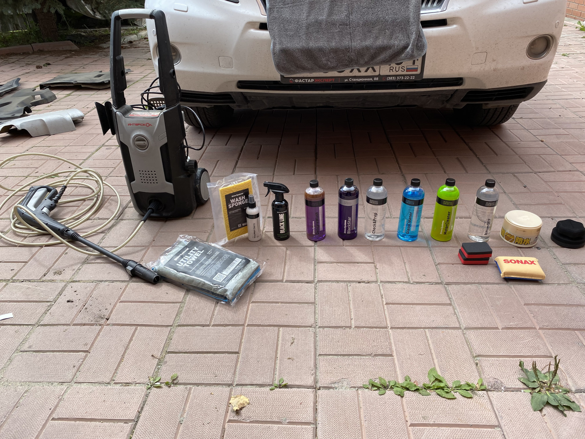 Мойка подкапотного, покрытие воском и чернение резины. — Lexus RX 450h ...