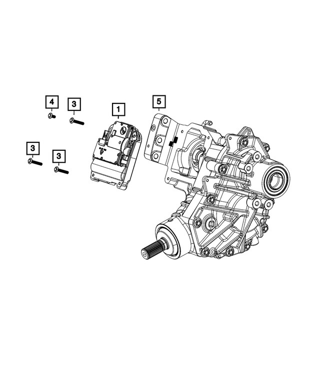 68369691AD Актуатор включения раздатки Chrysler | Запчасти на DRIVE2