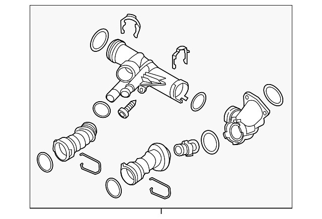 04L121026AE Корпус термостата VAG | Запчасти на DRIVE2