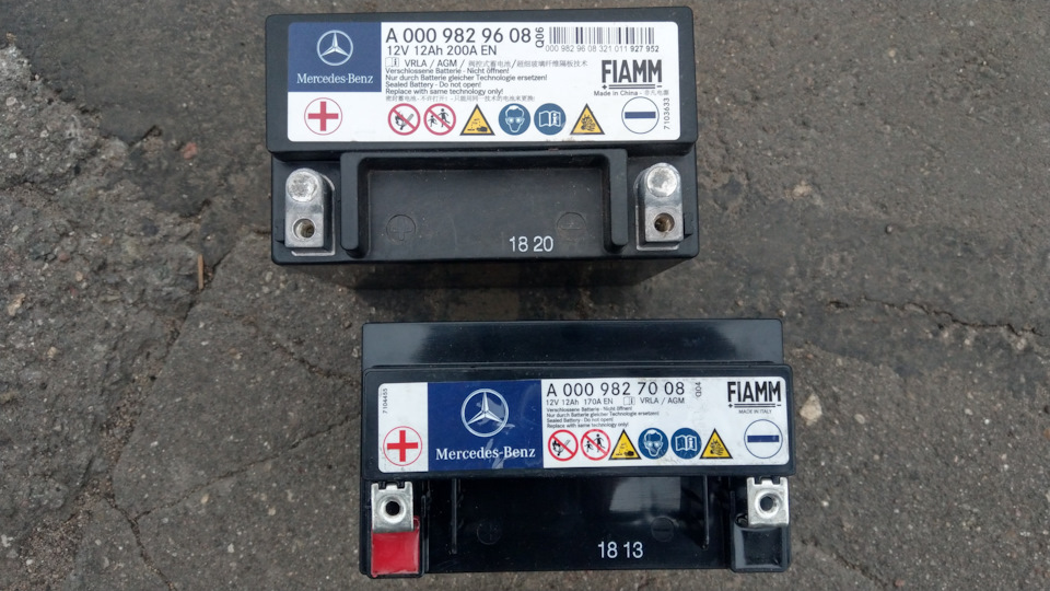 A0009829608 Акб дополнительная 12v 12ah Mercedes | Запчасти на DRIVE2