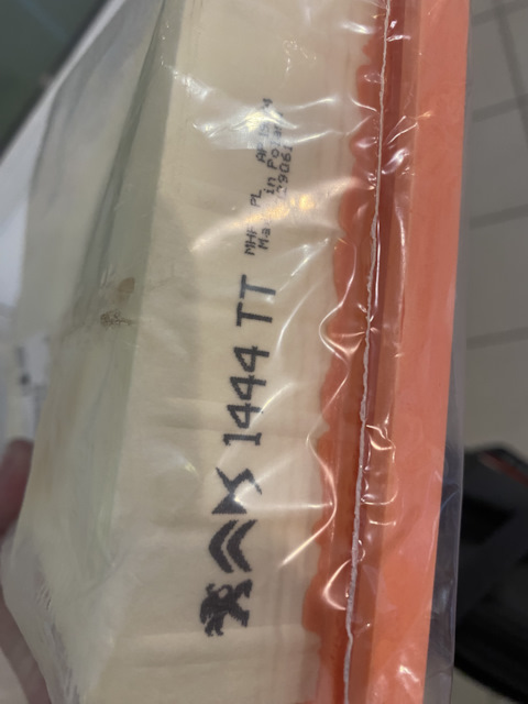 1444TT Фильтр воздушный Peugeot Citroen | Запчасти на DRIVE2