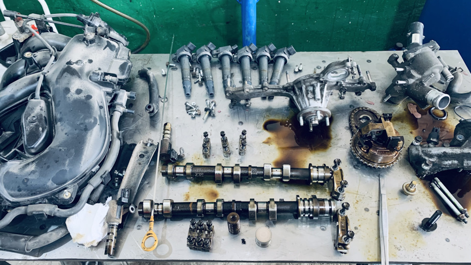 ☑®™ Замена цепи ГРМ и Муфт VVT-I на ПРАДО 120 — Toyota Land Cruiser ...