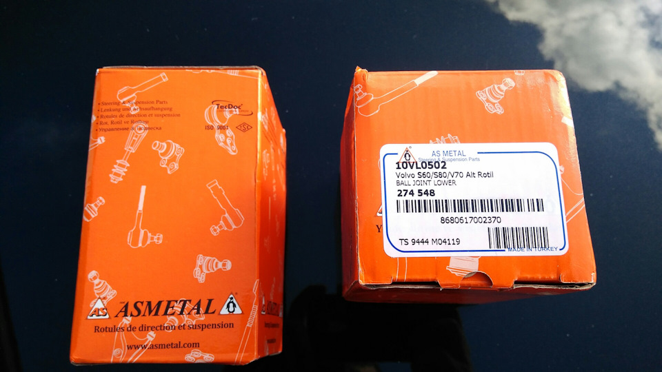 Шаровые опоры — Volvo S60 (1G), 2,4 л, 2005 года | запчасти | DRIVE2