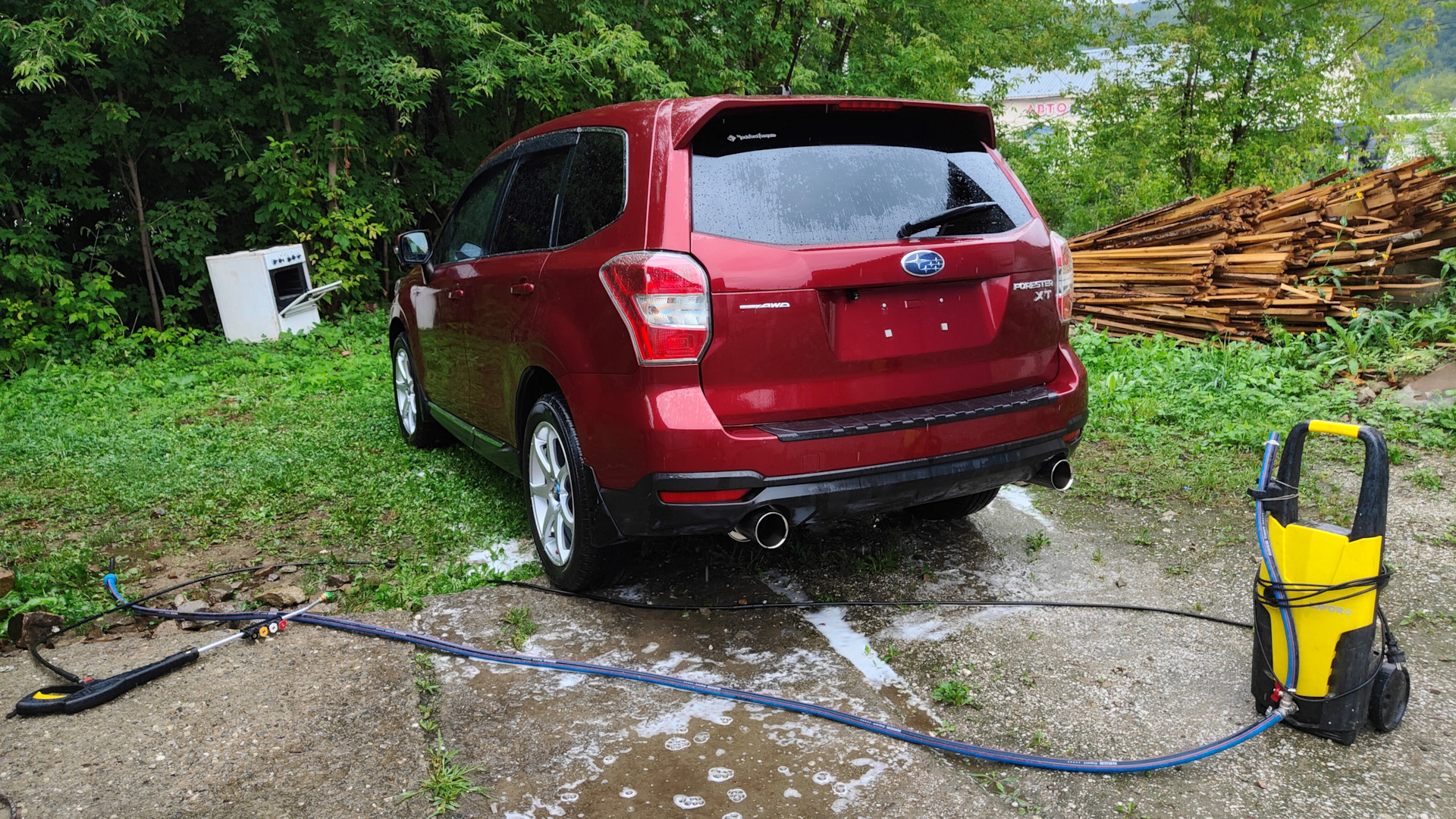 Пенник + насадки для мойки — Subaru Forester (SJ), 2 л, 2013 года ...