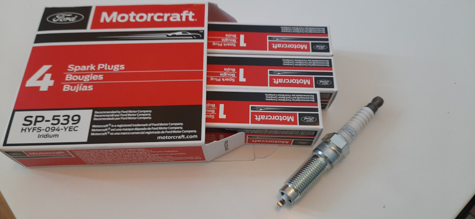 54.Ford Fusion (America) SE 1,5T EcoBoost: OEM свечи MotorCraft SP-539 ...