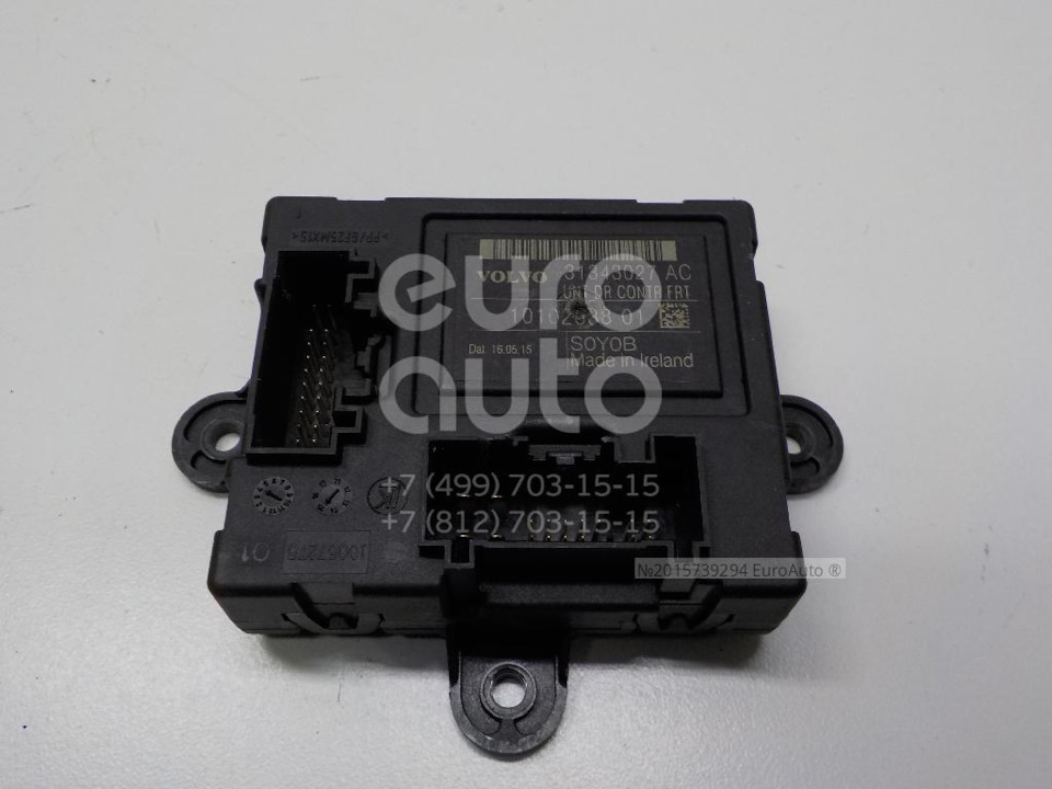31343027 Блок управления дверью передней левой S80 Volvo | Запчасти на ...