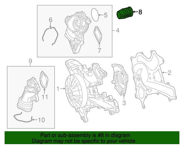 A2762030102 Патрубок помпы водяной Mercedes | Запчасти на DRIVE2