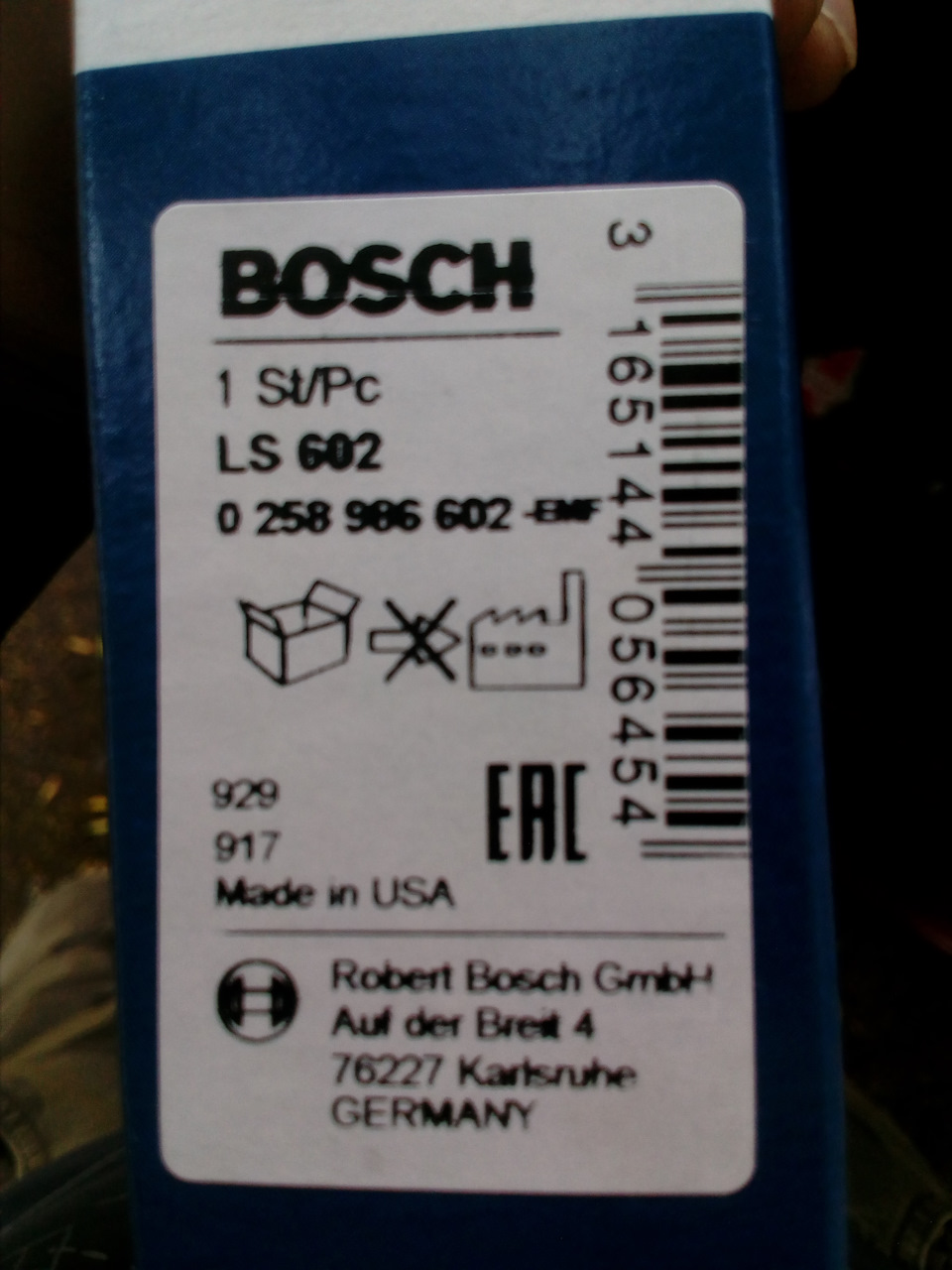 0258986602 Датчик кислорода (лямбда-сенсор) BOSCH | Запчасти на DRIVE2