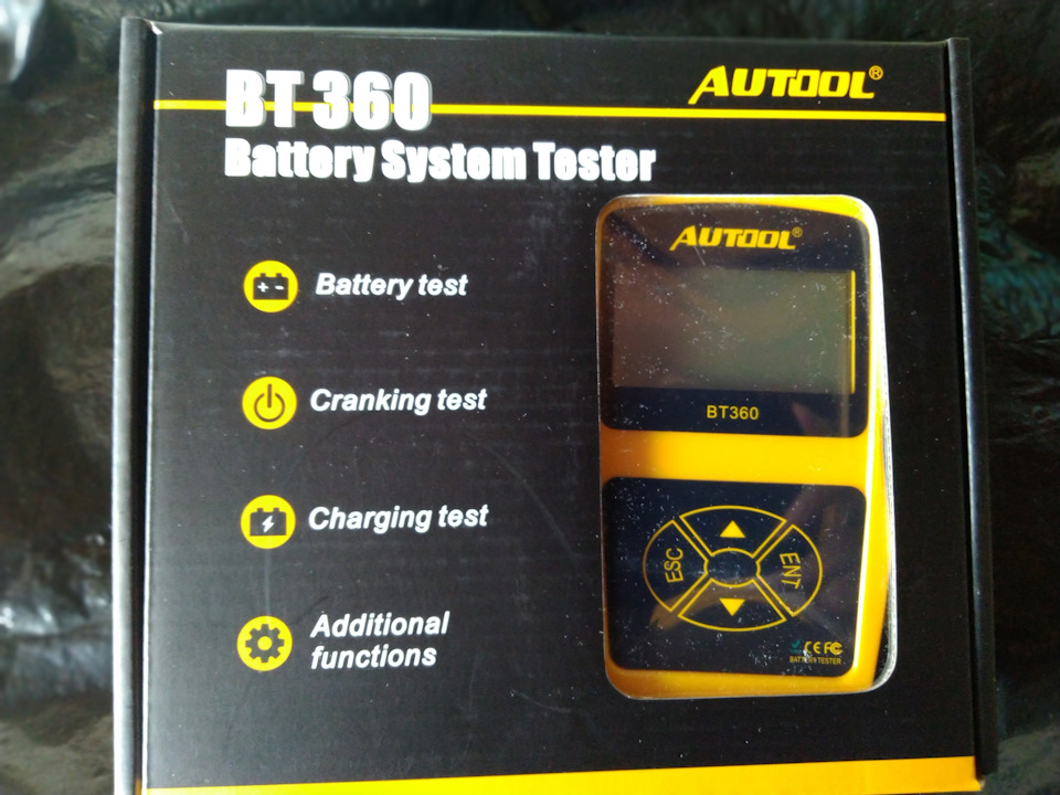 Тестер аккумуляторов AUTOOL BT360 — Renault Logan (1G), 1,6 л, 2010 года | электроника | DRIVE2