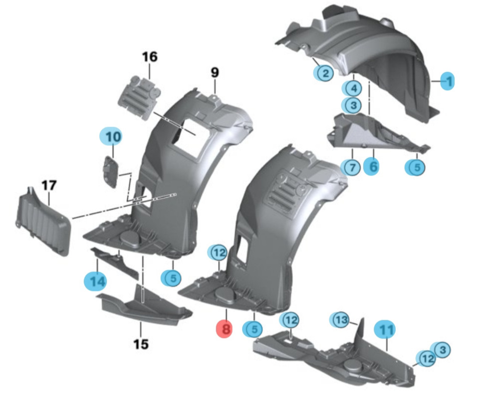 Подкрылок для М бампера E92 — BMW 3 series Coupe (E92), 3 л, 2008 года ...