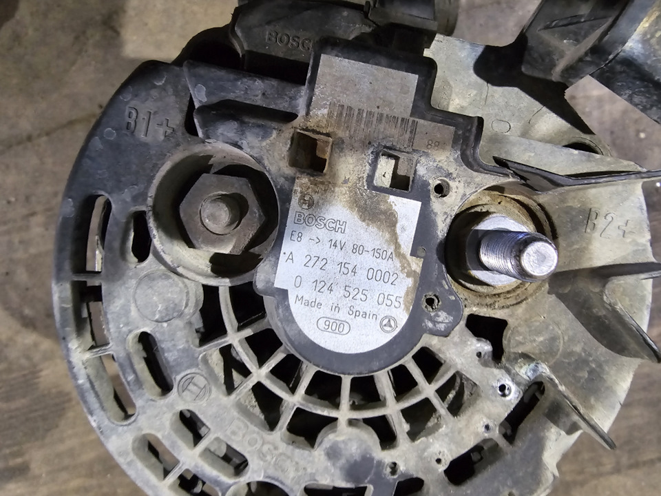 Ремонт генератора — Mercedes-Benz E-Class (W211), 2,5 л, 2008 года ...