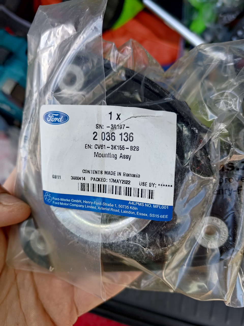 2036136 Комплект опоры амортизатора Ford | Запчасти на DRIVE2