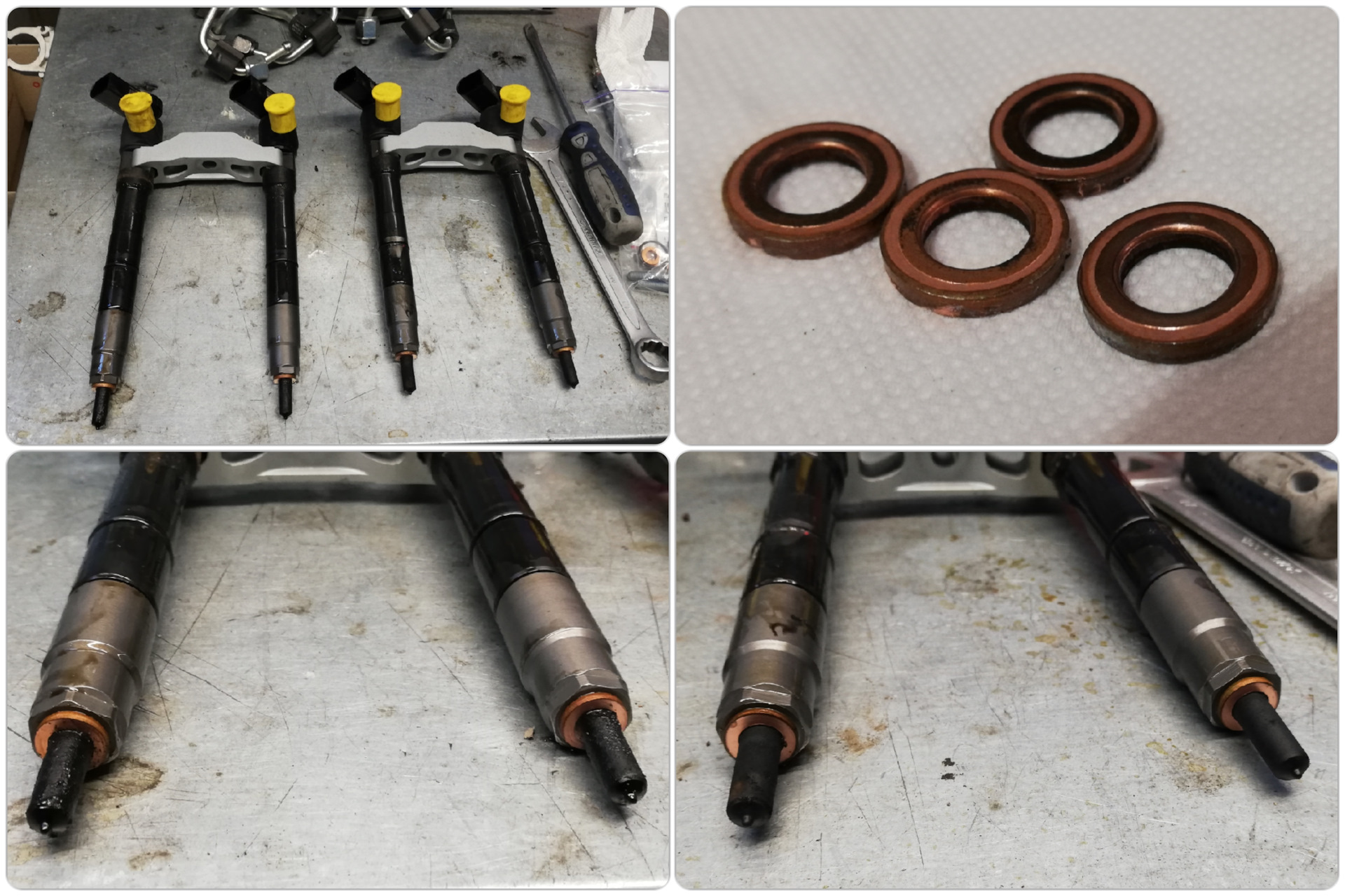 Запись №34. Замена уплотнений форсунок топливных 04L130277AN (Delphi ...