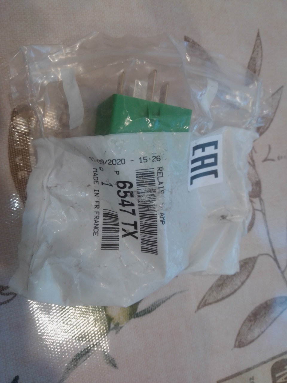 6547TX Реле вентилятора PSA Peugeot Citroen | Запчасти на DRIVE2