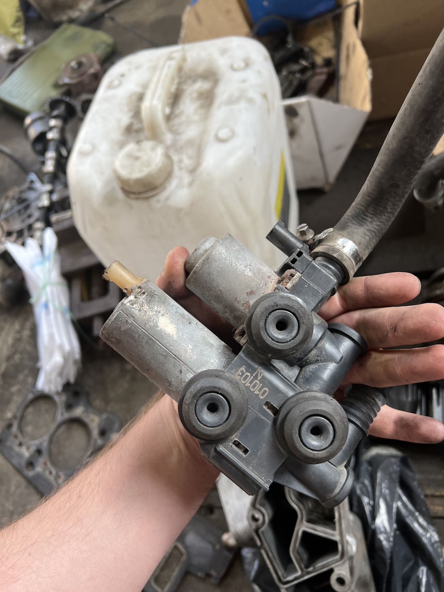 18. Замена насоса печки (крана, клапана отопителя m47). — BMW 3 series ...