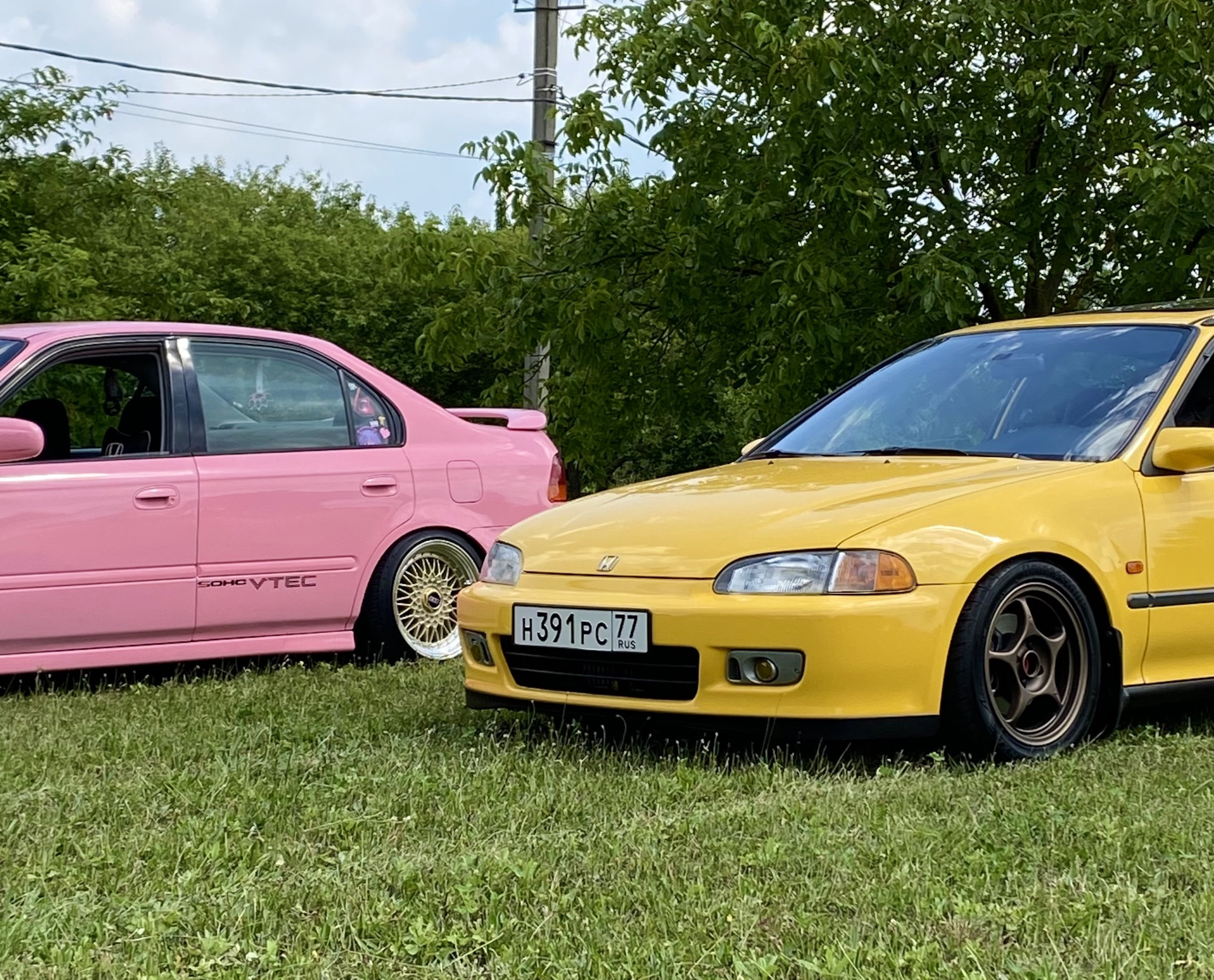 Pink & Y56 — Honda Civic Hatchback (5G), 1,6 л, 1994 года | фотография ...