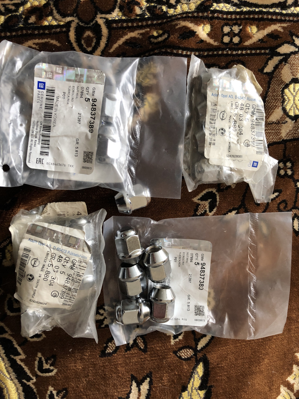 94837389 Гайка колесная GM | Запчасти на DRIVE2