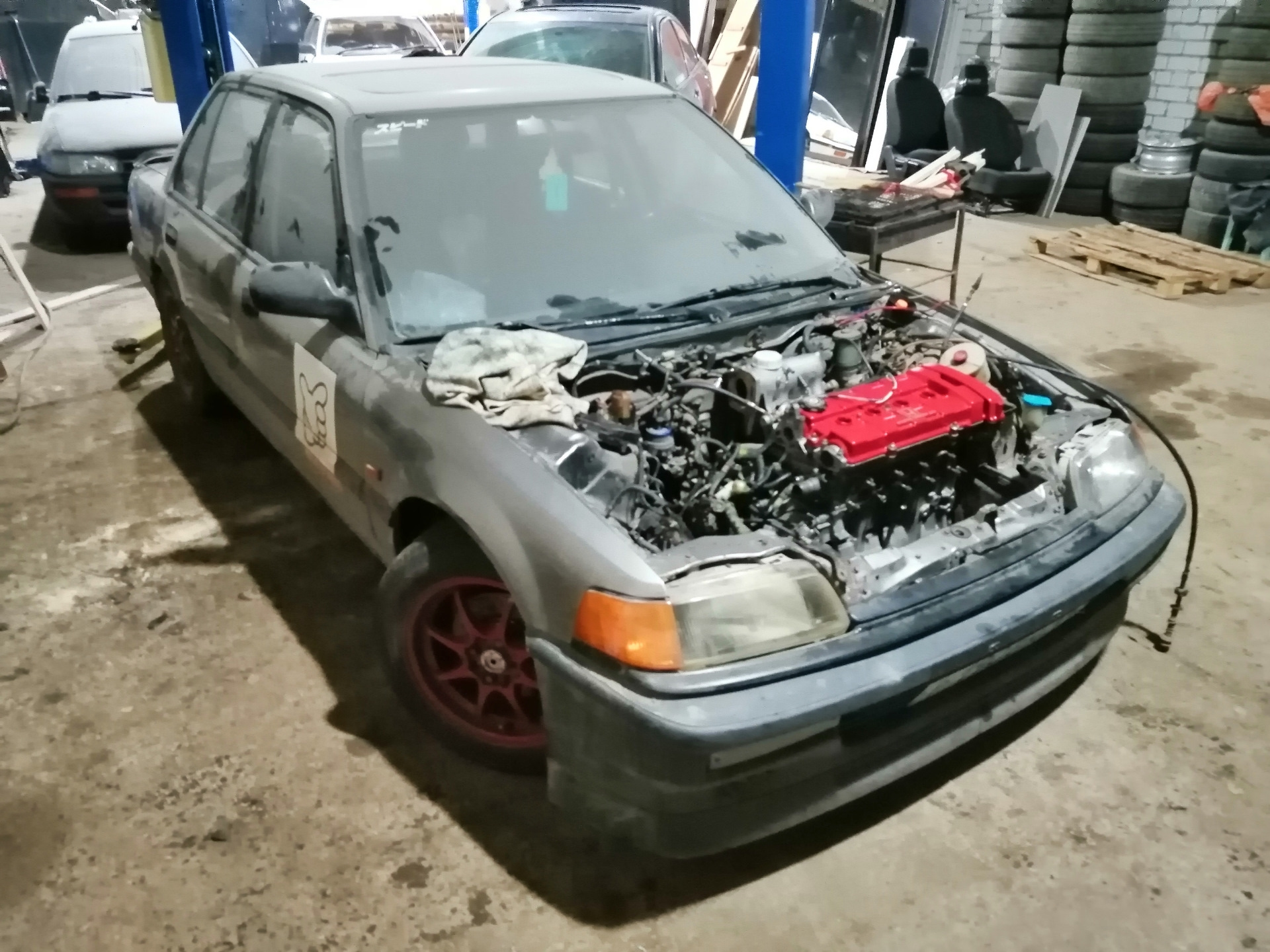 На месте, установлен B20 — Honda Civic (4G), 1,6 л, 1990 года | другое ...