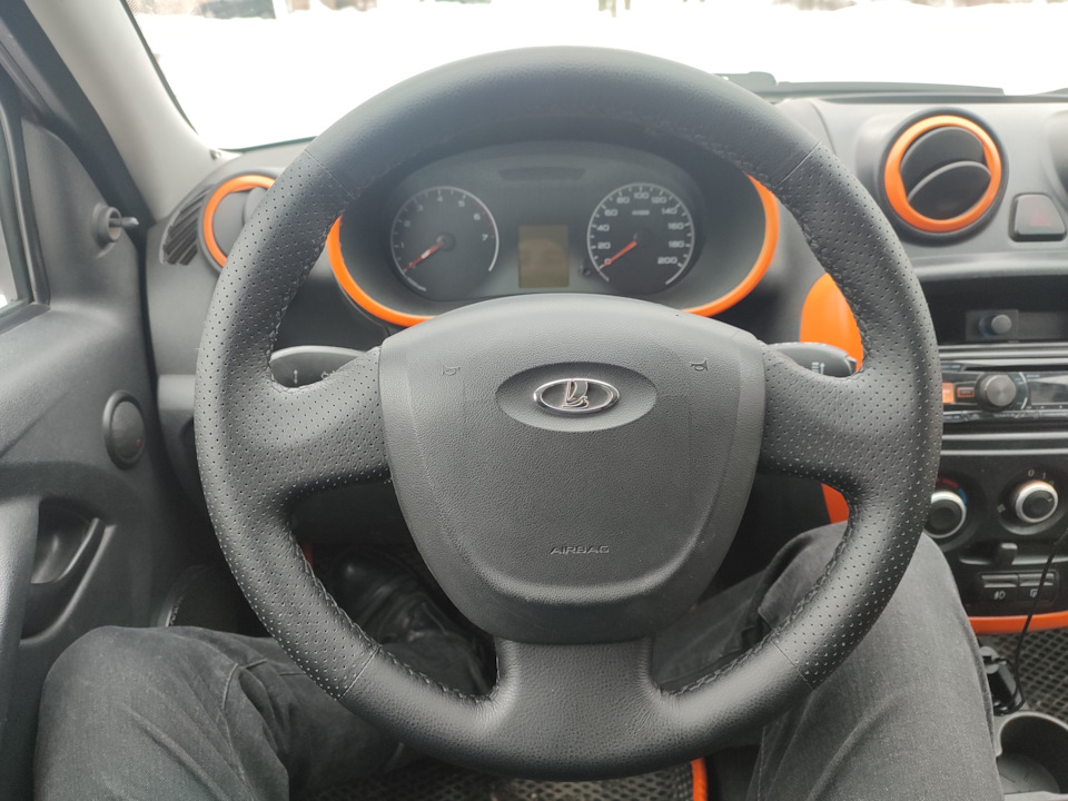 #177. Руль в оплетку Пермь-рулит. — Lada Гранта (1G), 1,6 л, 2013 года ...