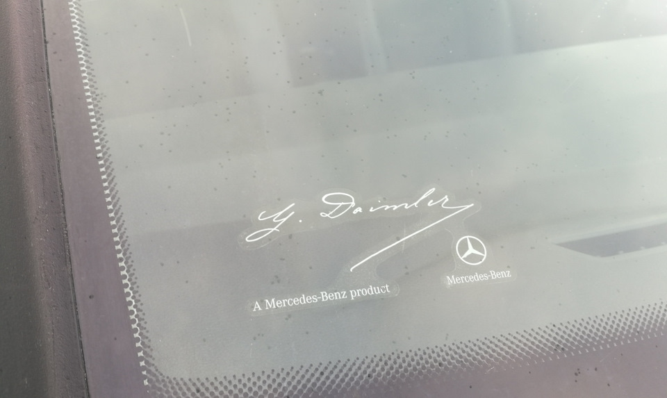Оригинальная наклейка на лобовое стекло для W245 — Mercedes-Benz B ...