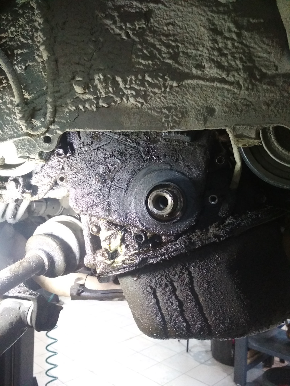 Замена прокладки масляного насоса… — Toyota Gaia, 2 л, 1998 года ...