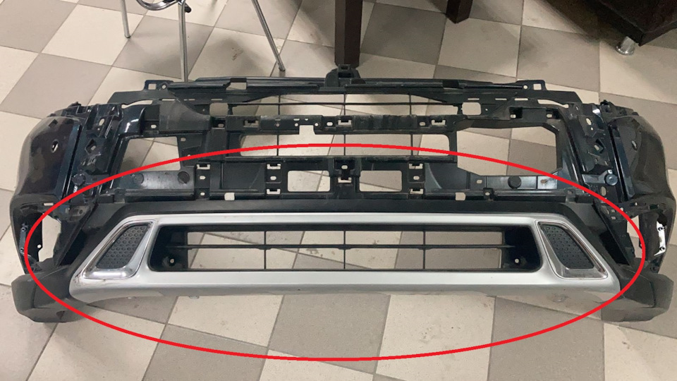 6405A269HA Накладка бампера переднего Outlander Mitsubishi | Запчасти ...