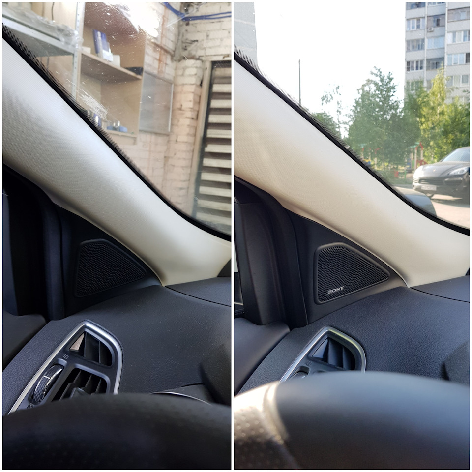 Накладки стоек от рестайла — Ford Kuga (2G), 1,6 л, 2015 года ...
