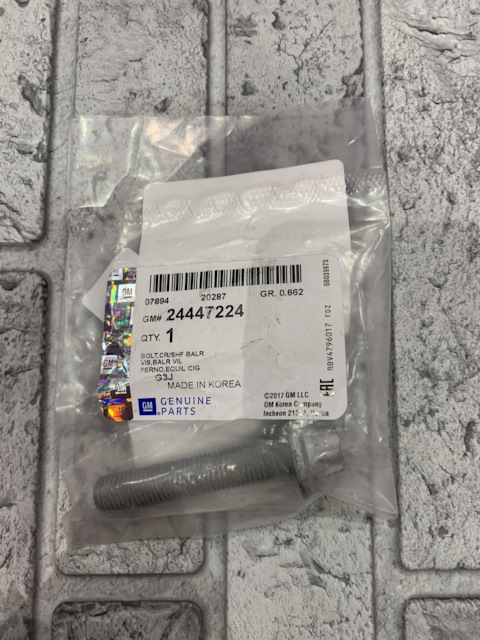 24447224 БОЛТ М12 GM | Запчасти на DRIVE2