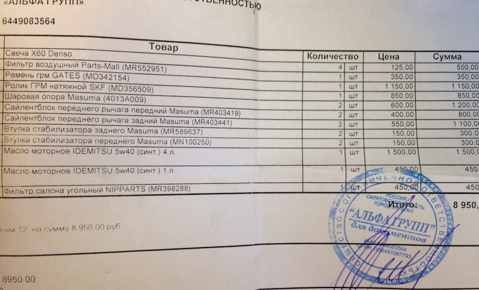 MD342154 РЕМЕНЬ ГРМ ЧЗ 109 Mitsubishi | Запчасти на DRIVE2