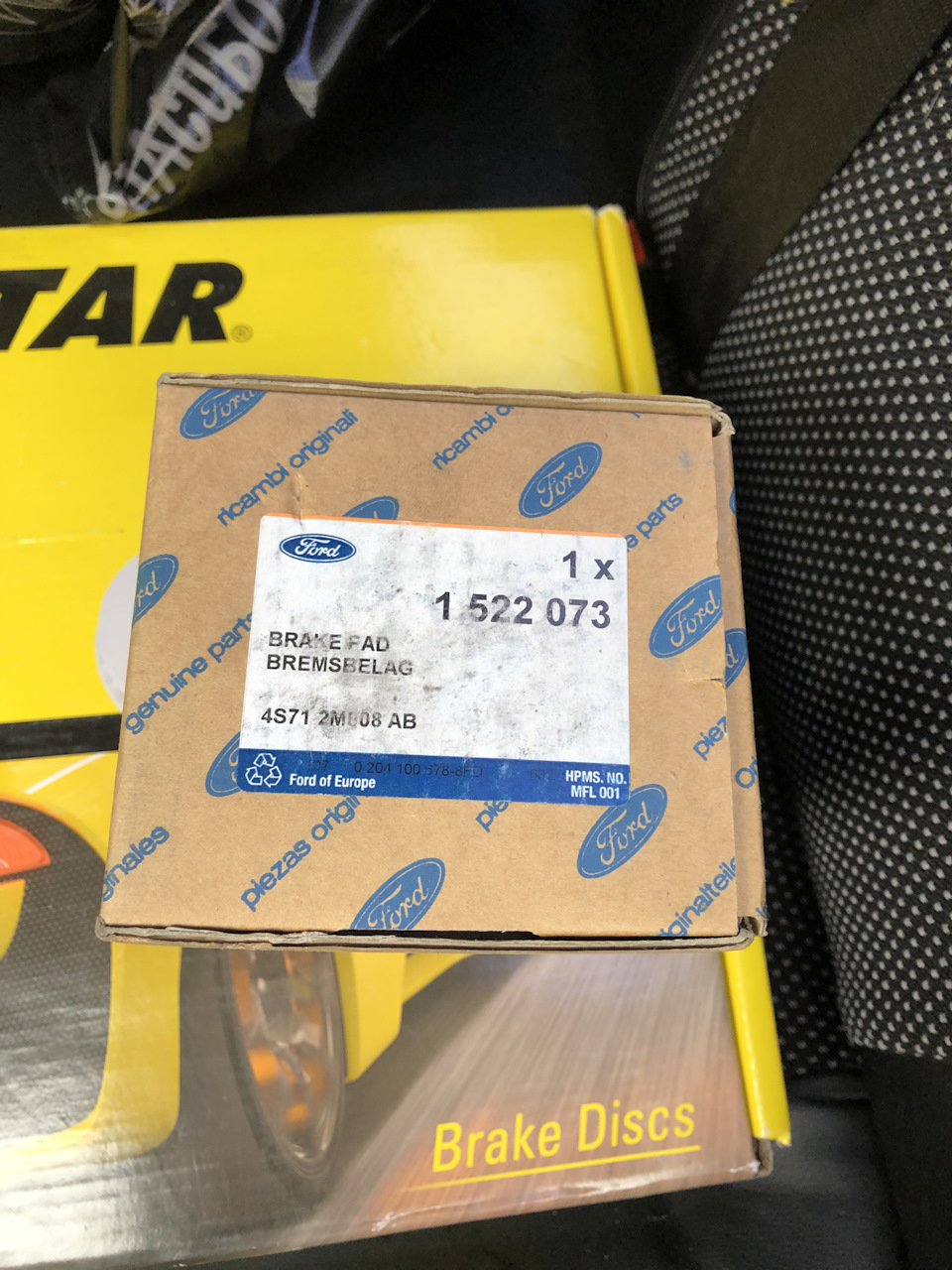 1522073 Колодки тормозные дисковые задние / Mondeo-III 04 — 07 Ford ...