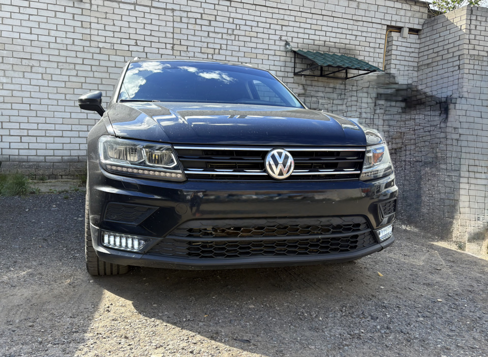 Противотуманные фары Sal-Man — Volkswagen Tiguan (2G), 2 л, 2017 года | стайлинг | DRIVE2